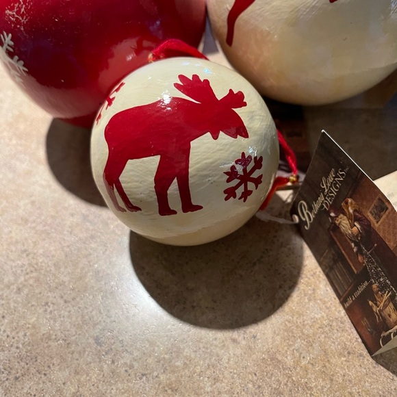 Bethany Lowe | Holiday | Nwt Bethany Lowe Ornamentsmoose And Deer Motif ...